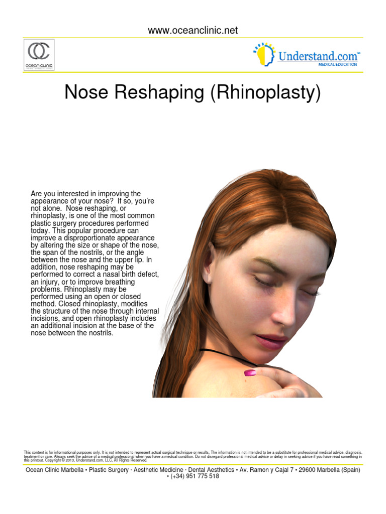 Plastic Rhinoplasty | PDF | Human Nose | Surgery