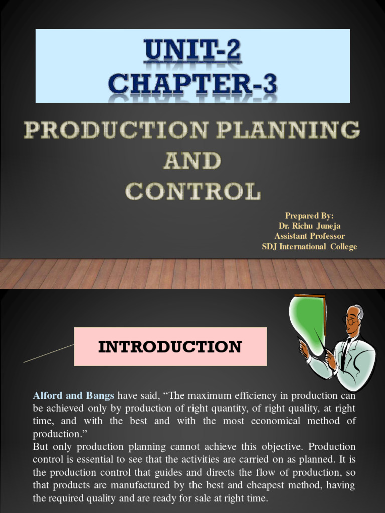 Sem-6 BA CH-7 - Compressed | PDF | Scheduling (Production Processes) | Inventory