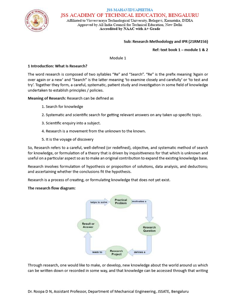 21RMI56 - Notes - Module 1 and 2 | PDF | Citation | Motivation