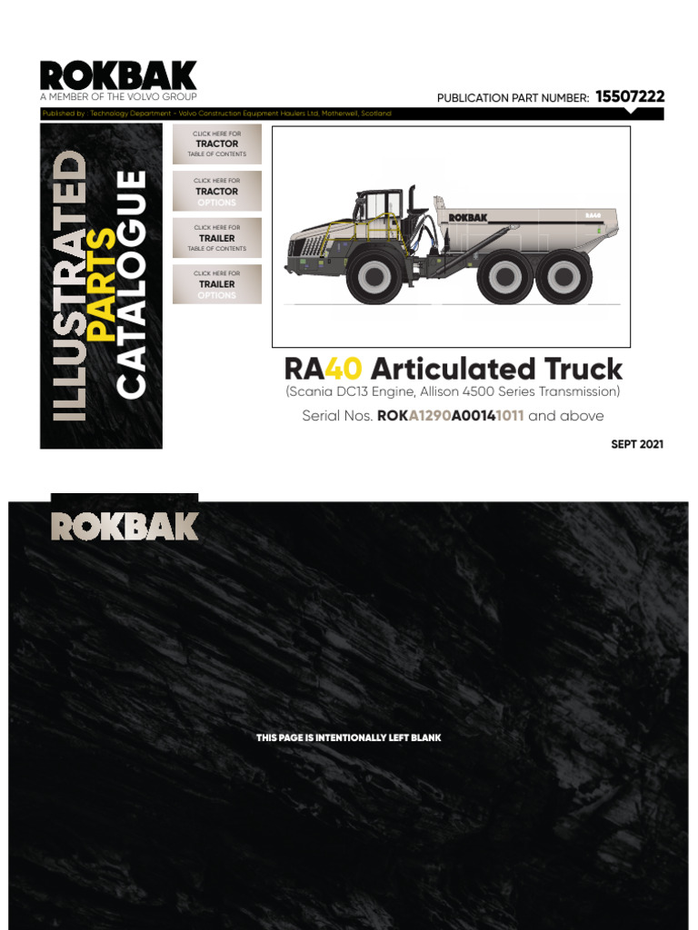 Rokbak RA40 Parts Catalogue 2021 | PDF | Tractor | Pump