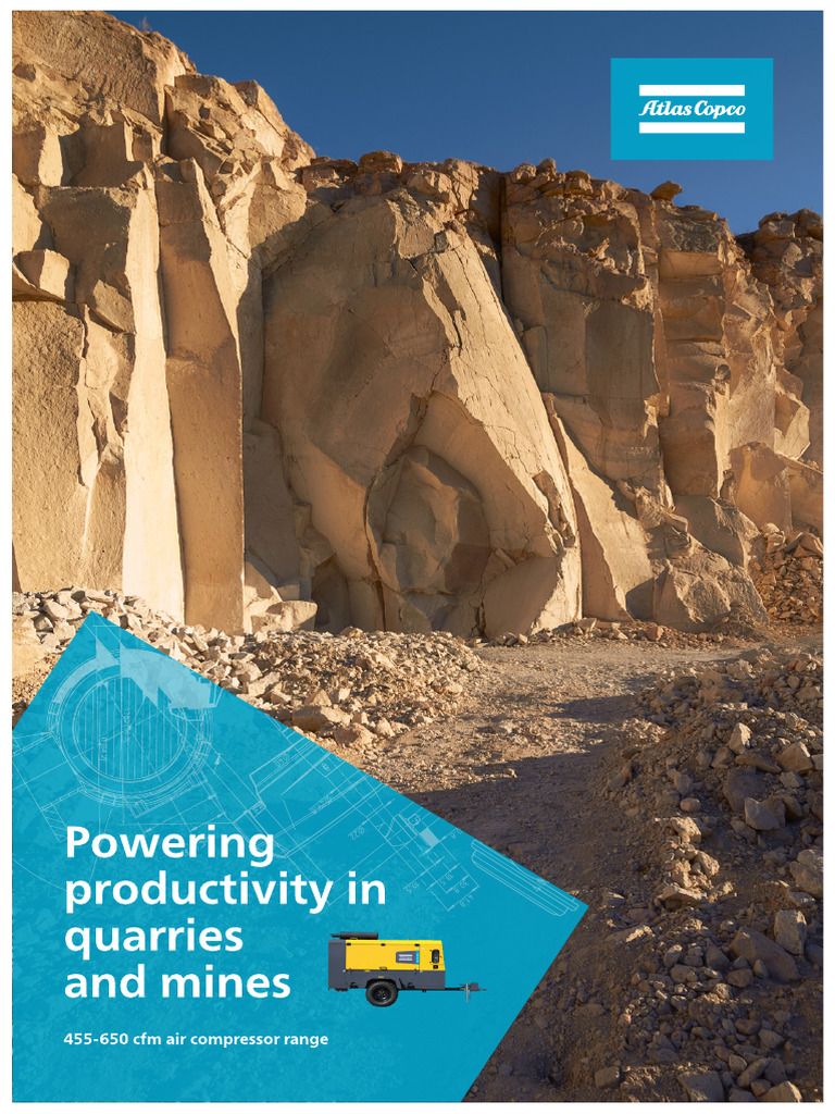 ATLAS COPCO 455 to 650 CFM Portable Air Compressors - Leaflet | PDF