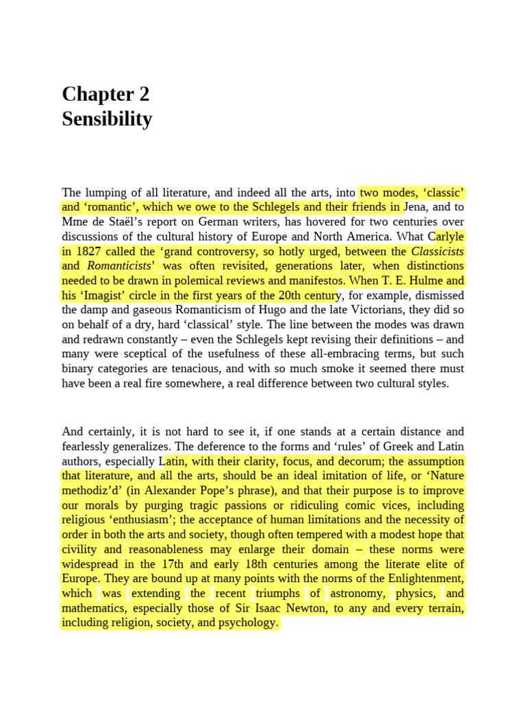 Sensibility | PDF | Romanticism Sensibility | PDF | Romanticism