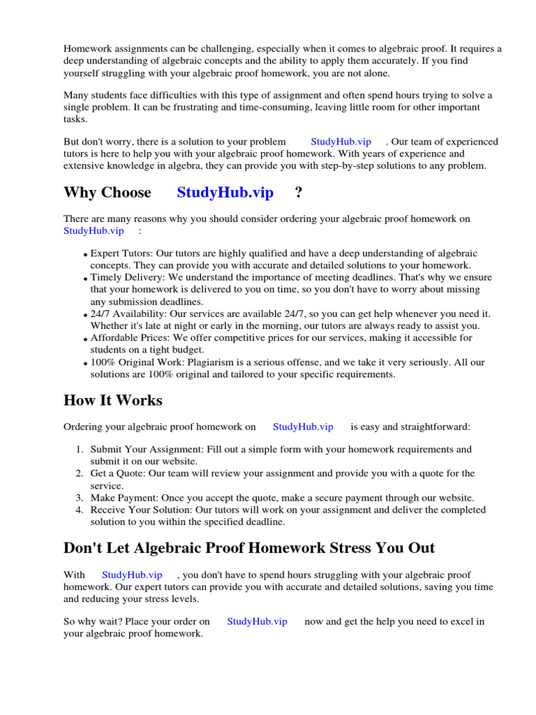 Homework 6 Algebraic Proof | Download Free PDF | Mathematical Proof ... Homework 6 Algebraic Proof | Download Free PDF | Mathematical Proof ...