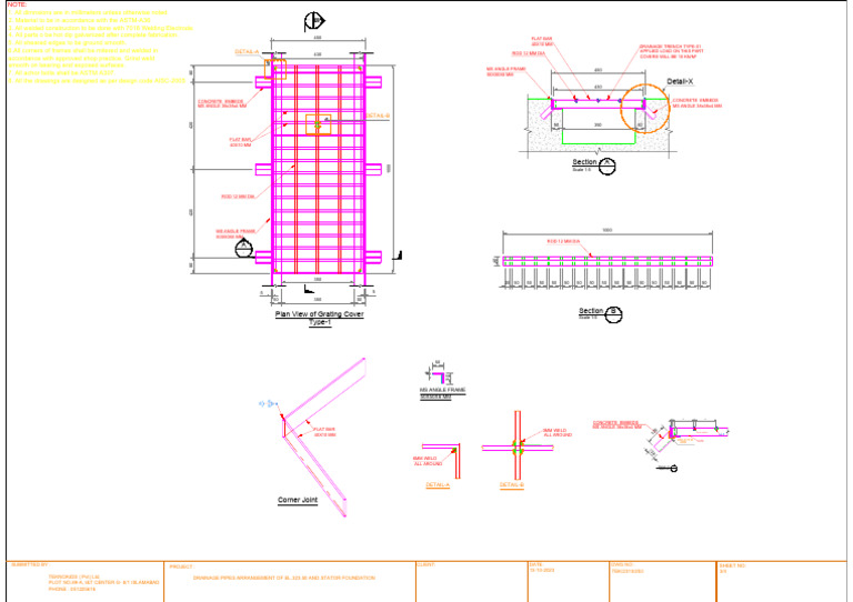 Grating Cover Detail Sheets-004 | PDF | Welding | Construction