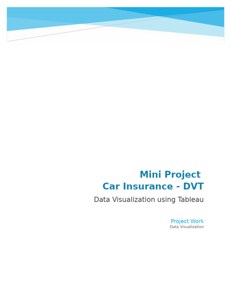 Project DVT CarInsurance | PDF | Business | Finance & Money Management