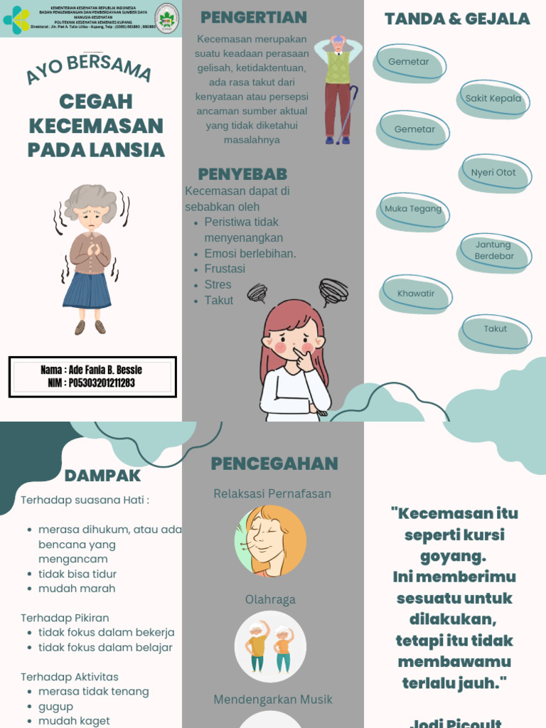 Green Pink Colorful Mental Health Trifold Brochure | PDF