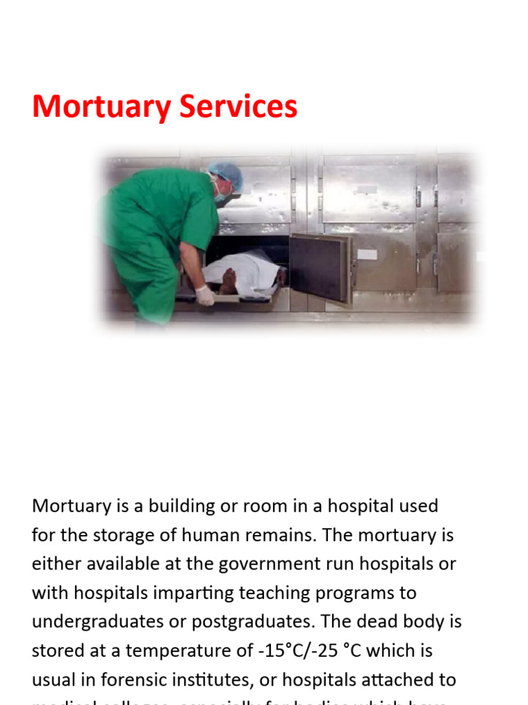 MORTUARY SERVICES | PDF | Morgue | Autopsy