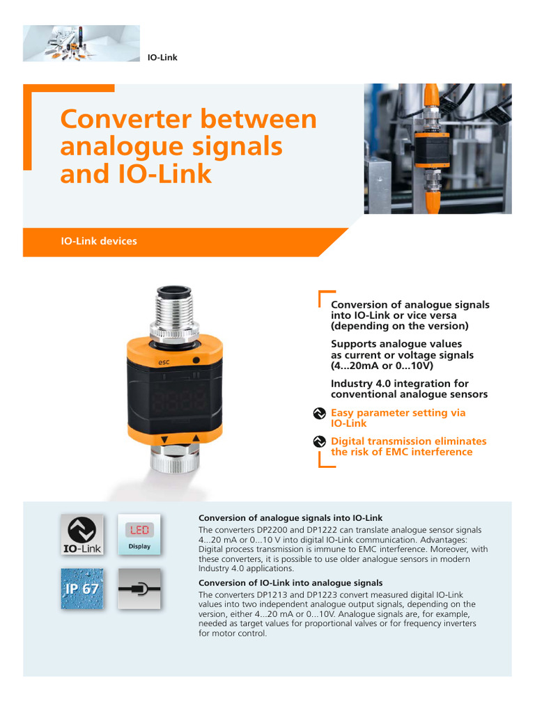 IO-Link Analog Signal Converters | PDF | Computer Engineering | Electricity