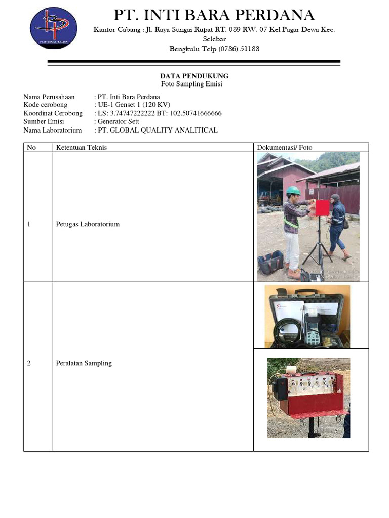 lampiran genset PPU fix | PDF