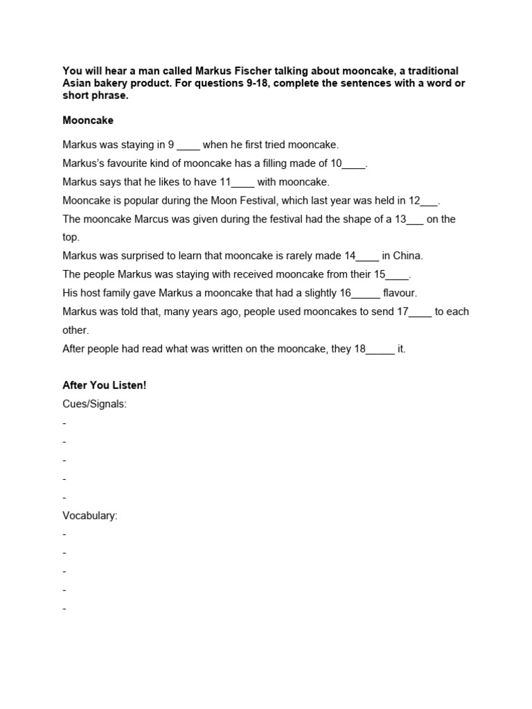 Gap-Filling Task 3 SV 2 | PDF | Art