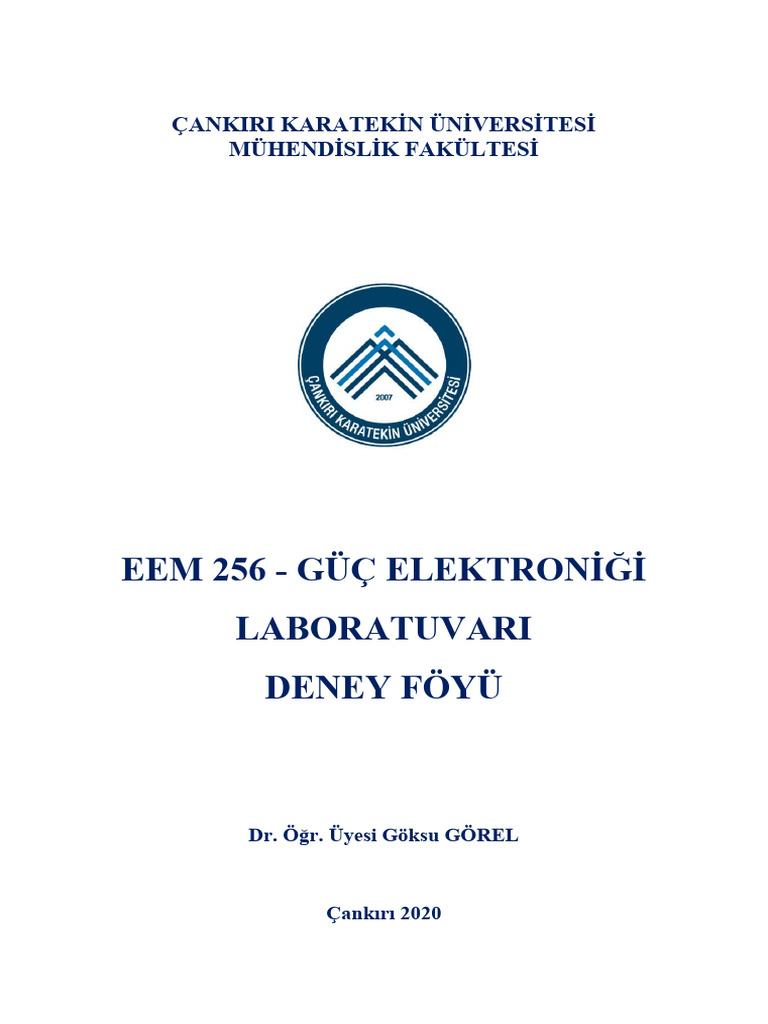 Eem 256 4 Deney Tek Fazli Yarim Dalga Kopru Evirici | PDF