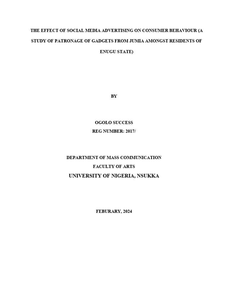 Sucess Ogolo Cover Pages-3 | PDF | Social Media | Popular Culture ...