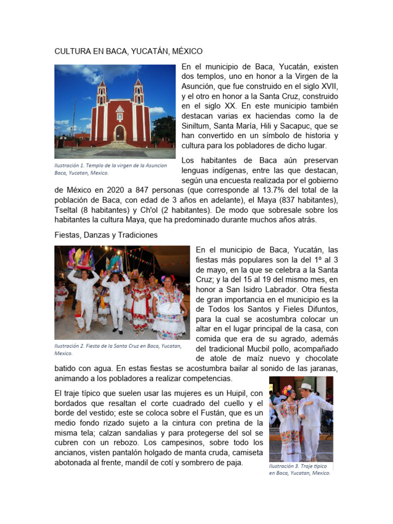 Cultura y Tradiciones de Baca, Yucatán | PDF | México | Alimentos