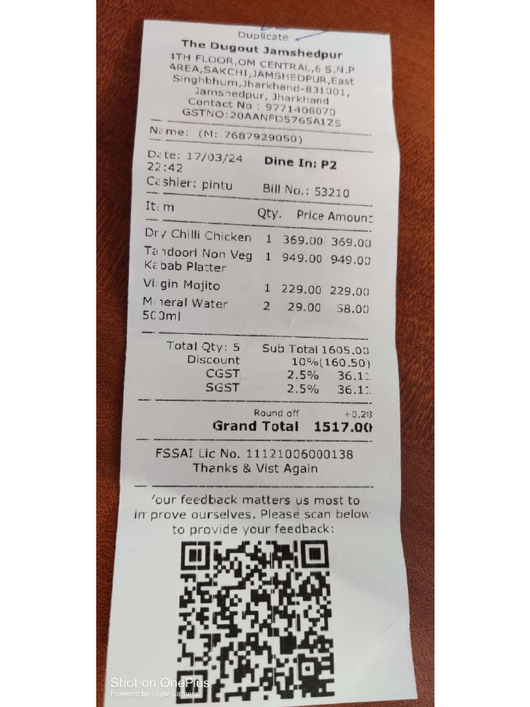 Food Bill | PDF
