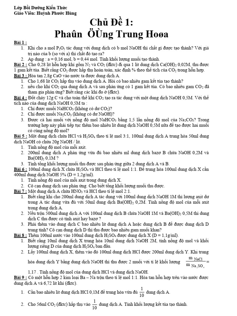 Tu Hoc Bai Tap Phan Ung Trung Hoa | PDF