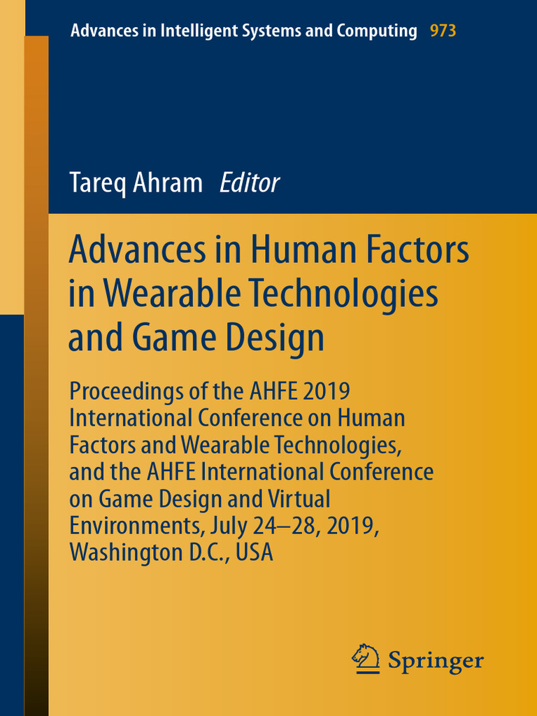Advances in Human Factors in Wearable Technologies and Game Design | PDF | Human–Computer ...