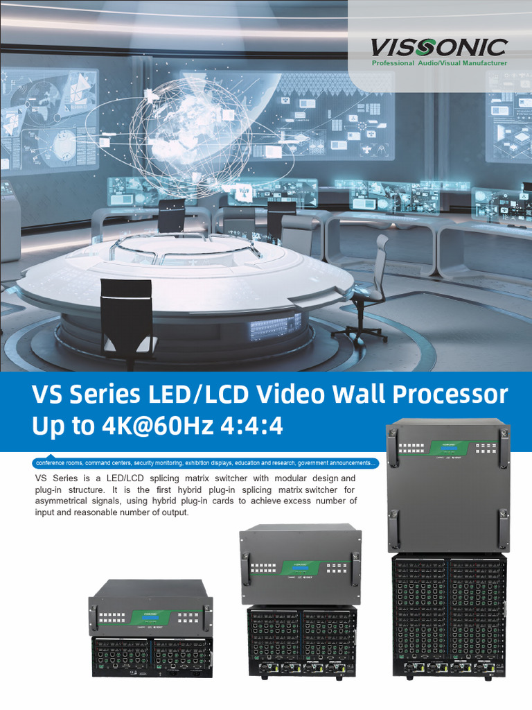 VS Series LED LCD Video Wall Processor Brochure-S | PDF | Hdmi ...