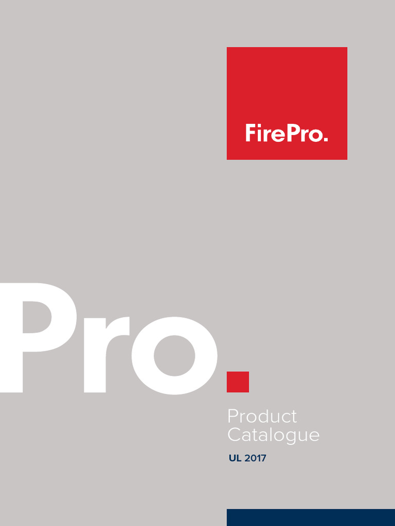 FirePro General Product Catalogue 2018 UL | PDF | Electrical Resistance ...