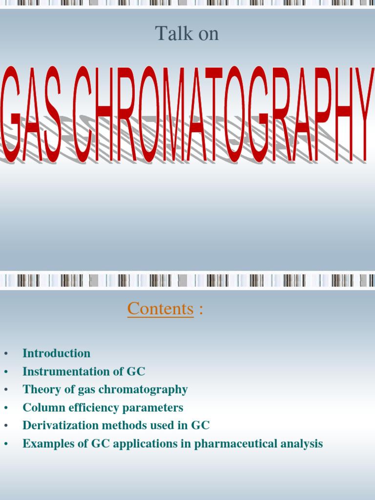 gas_chromatography | PDF | Gas Chromatography | Chromatography