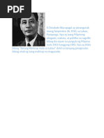 Talambuhay Ni Manuel A. Roxas | PDF