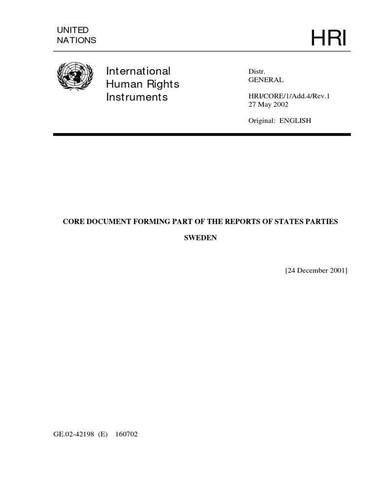 International Human Rights Instruments: United Nations | PDF ...