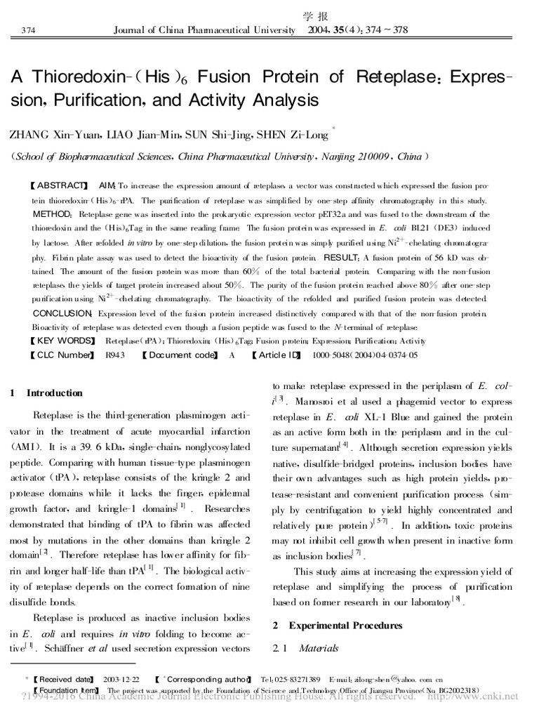create_pdf | PDF | Protein Purification | Gel Electrophoresis