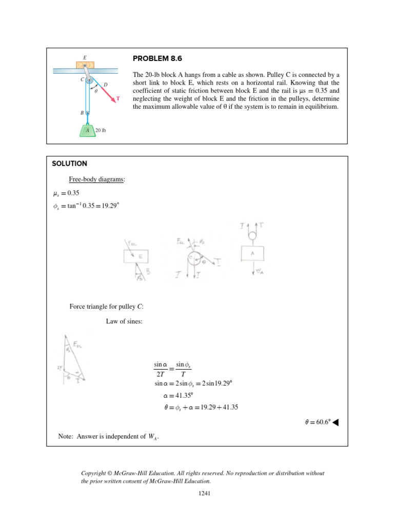 Problem 8.6: Solution | Download Free PDF | Physics | Applied And Interdisciplinary Physics