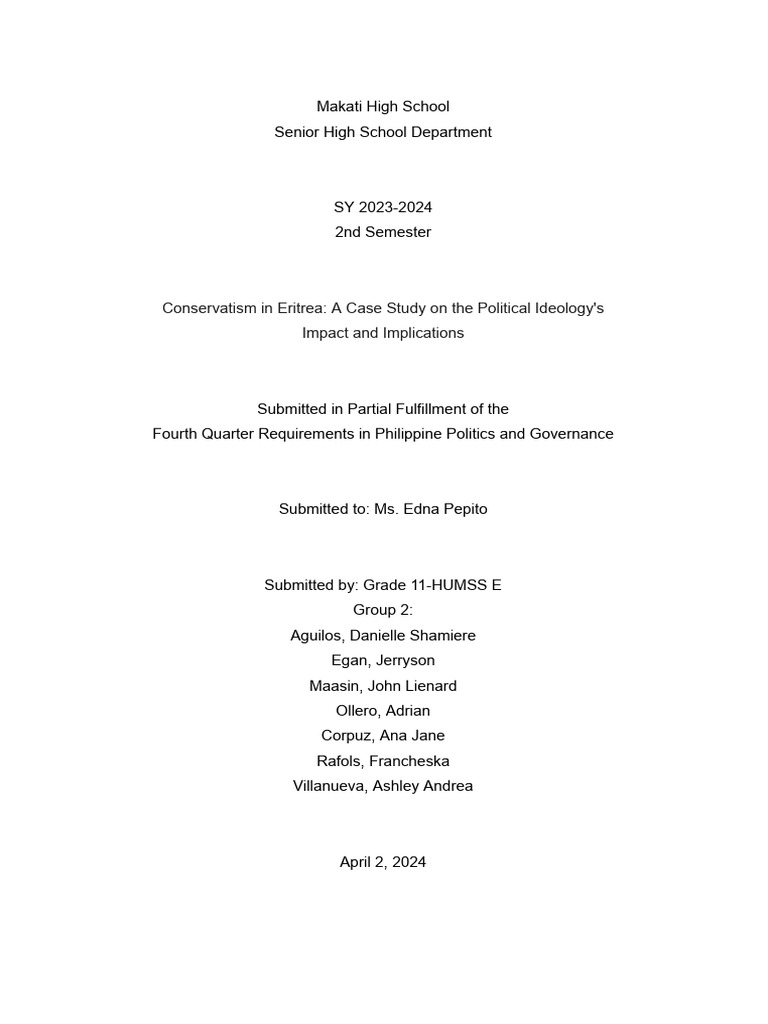 Eritrea_ Case Study | PDF | Eritrea | Poverty