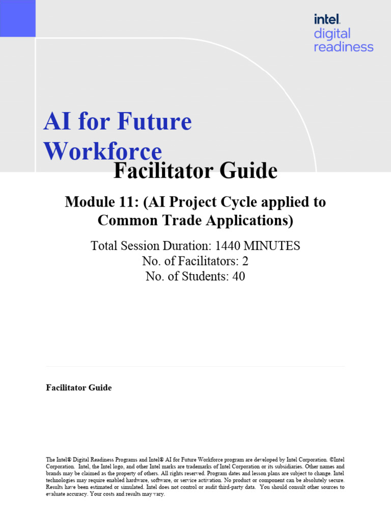 [Facilitator] Module 11 | PDF | Artificial Intelligence | Intelligence (AI) & Semantics