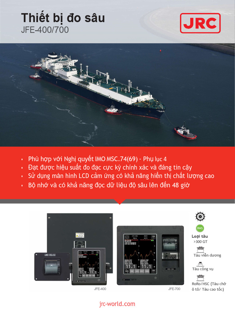 Máy Đo Sâu JRC JFE-400-700 Catalogue 30-9-2022 (Vietnam) | PDF