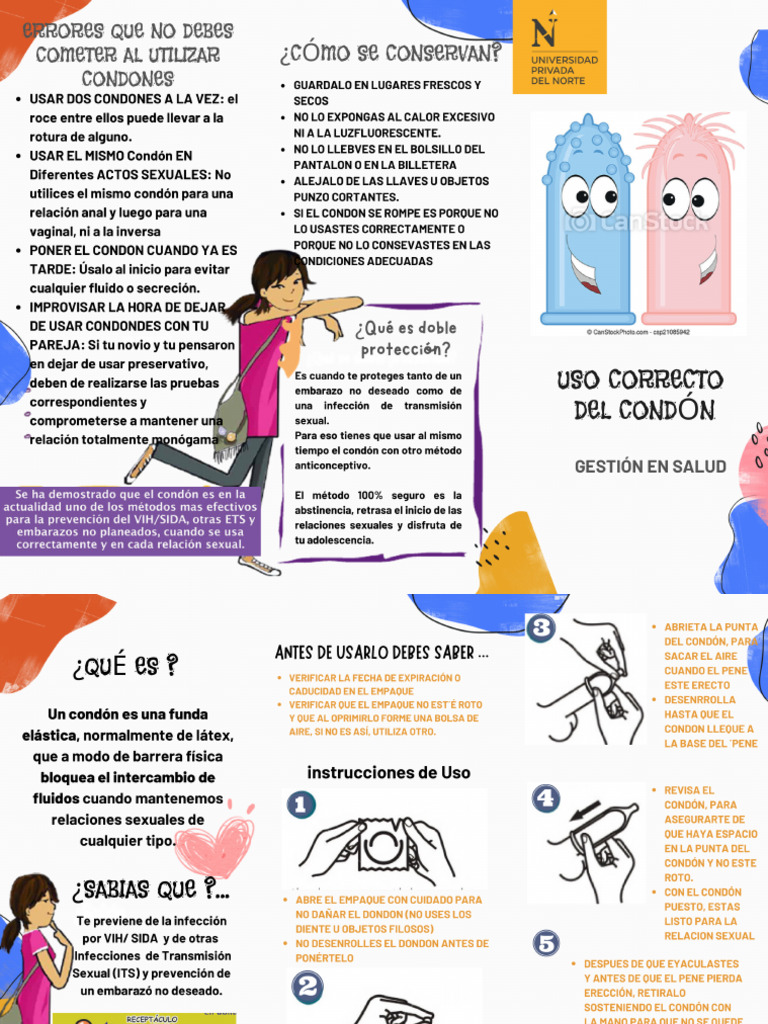 Triptico Del Uso Correcto Del Condon | PDF