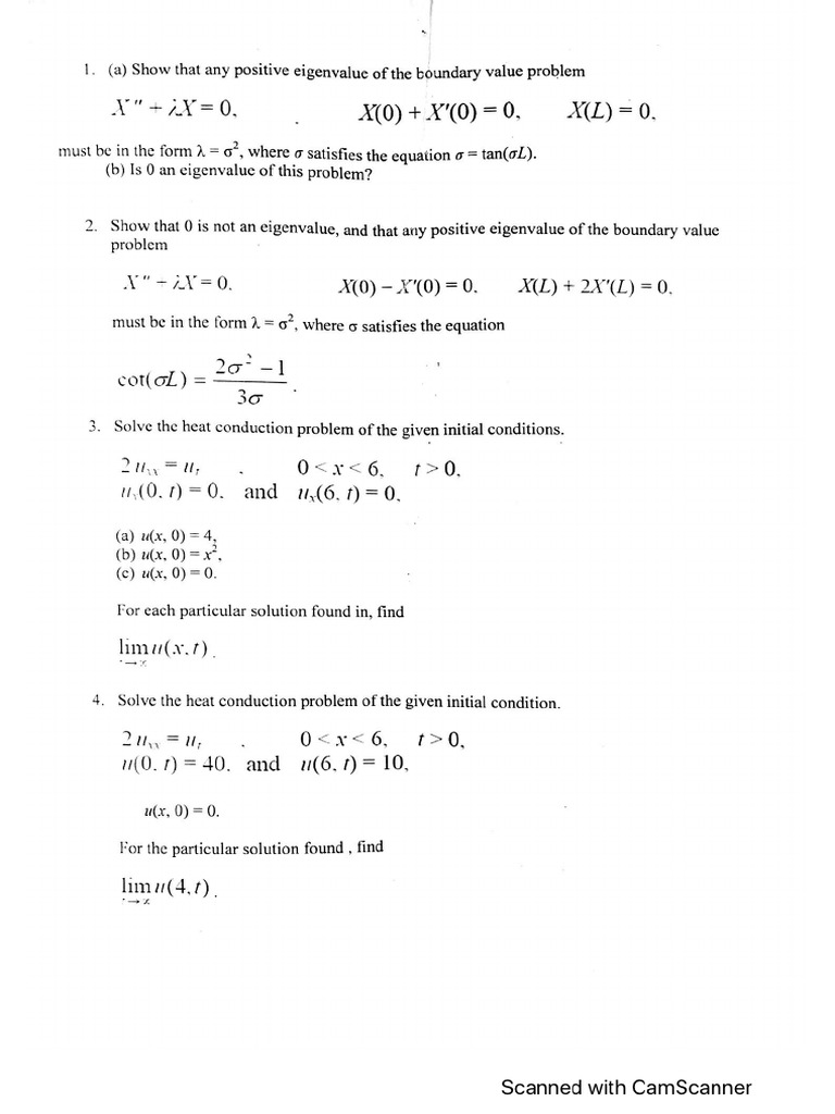 EMT 2101 Engineering Maths 3 Assignment | PDF