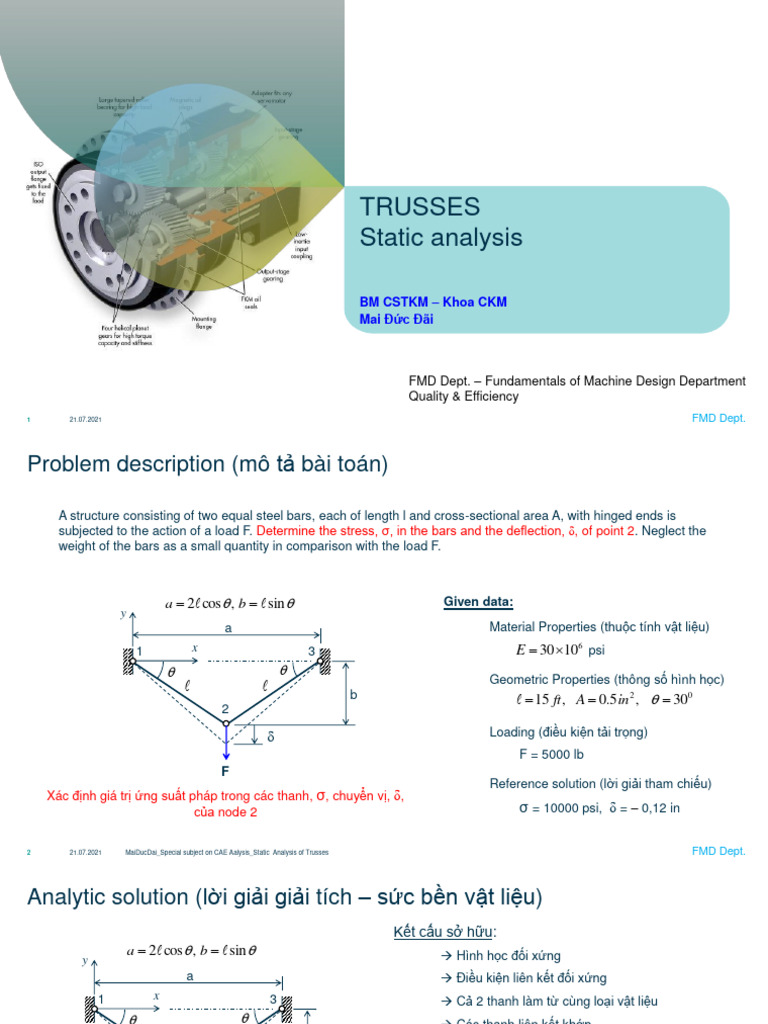 01.ANSYS Trusses | PDF