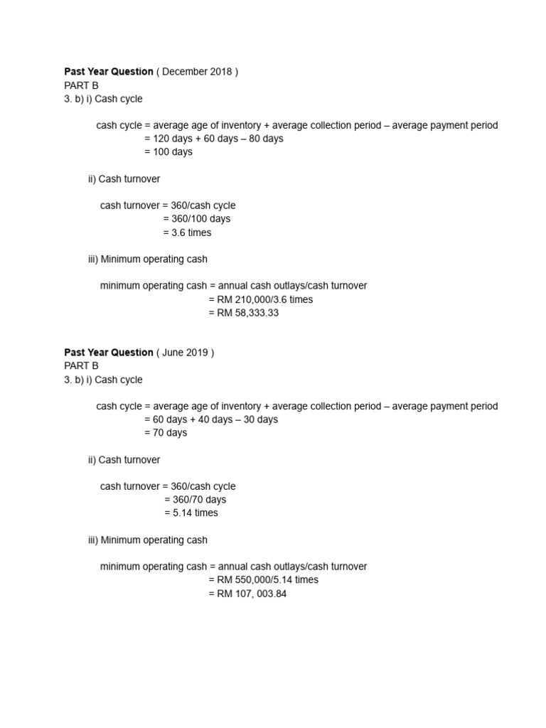 FIN242 - PYQ (CHP 5) | PDF