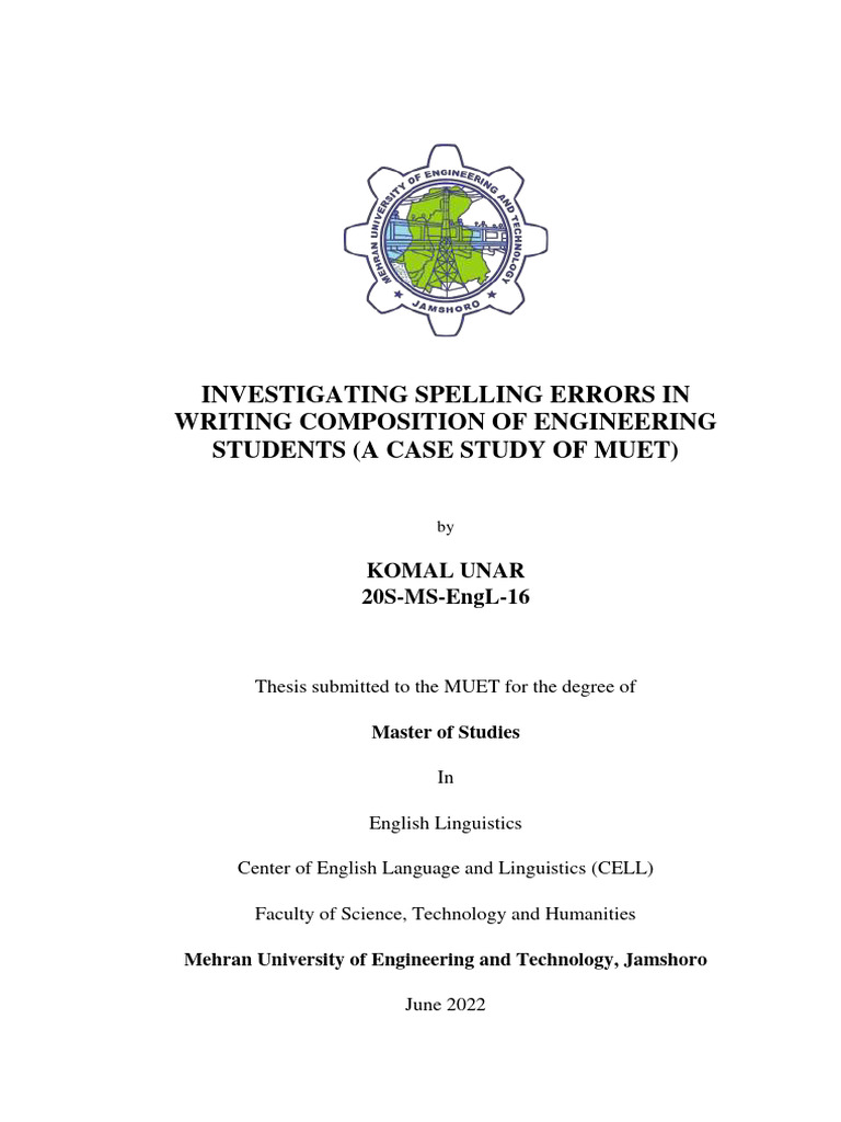 Komal Unar MS Format | PDF | Orthography | Writing