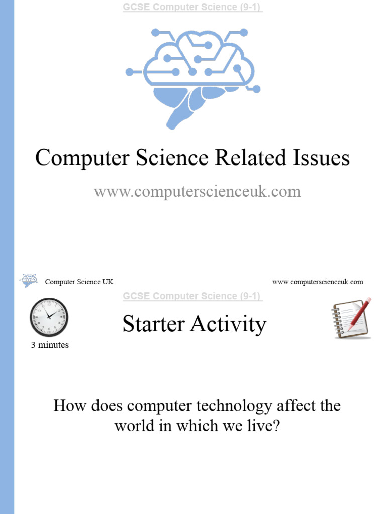 GCSE Computer Science Legal Issues | PDF | Popular Culture & Media ...