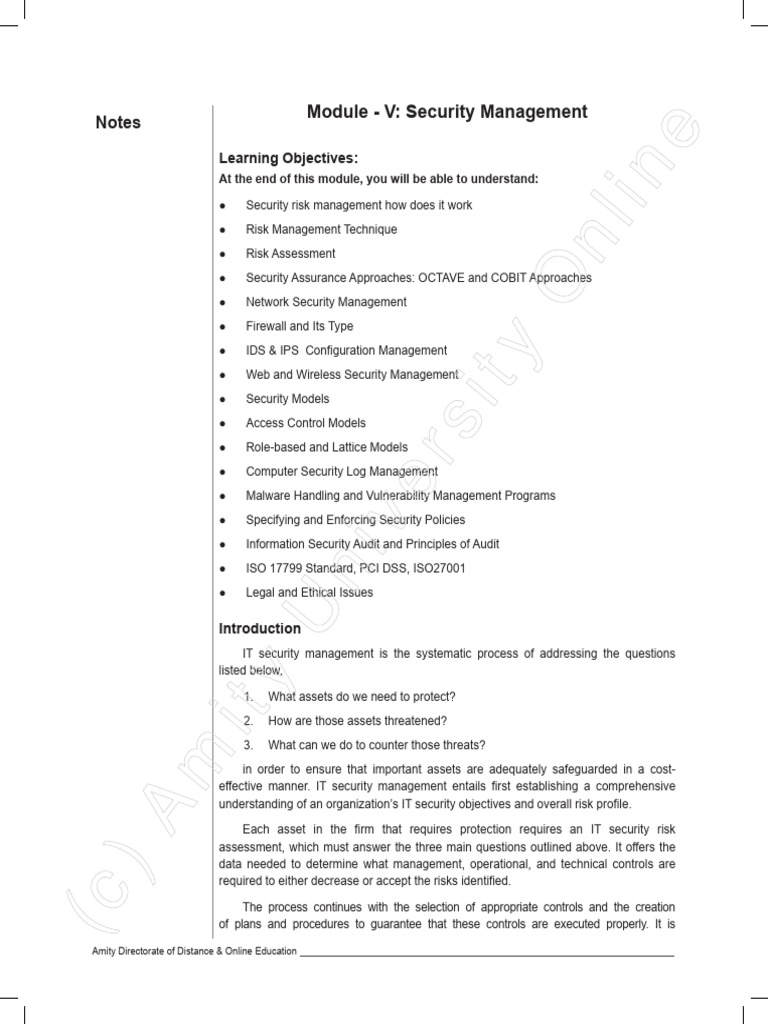 Module5-Cyber and Information Security | PDF | Computer Security | Security