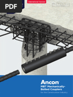 Ancon MBT Couplers International Version PDF | PDF