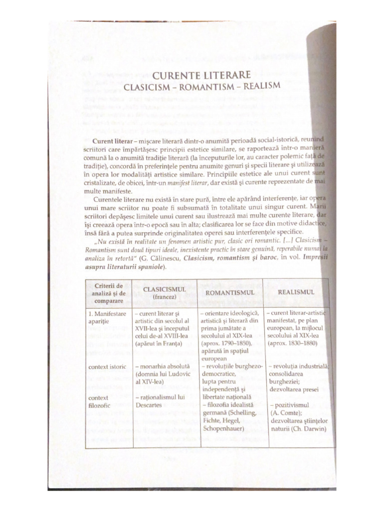 Curente Literare | PDF