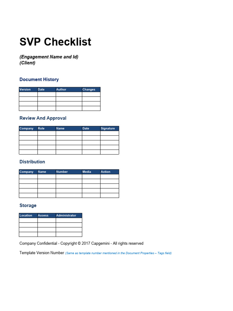 Checklist_For_Software Verification Plan | PDF | Software Testing ...