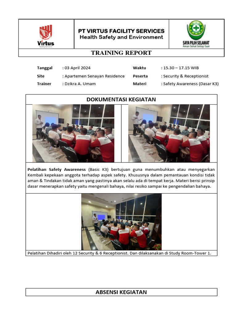 Training Basic Safety - ASR | PDF