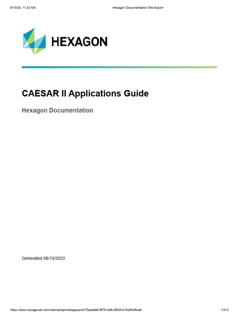 Caesar-II User Guide | PDF | Pipe (Fluid Conveyance) | Button (Computing)