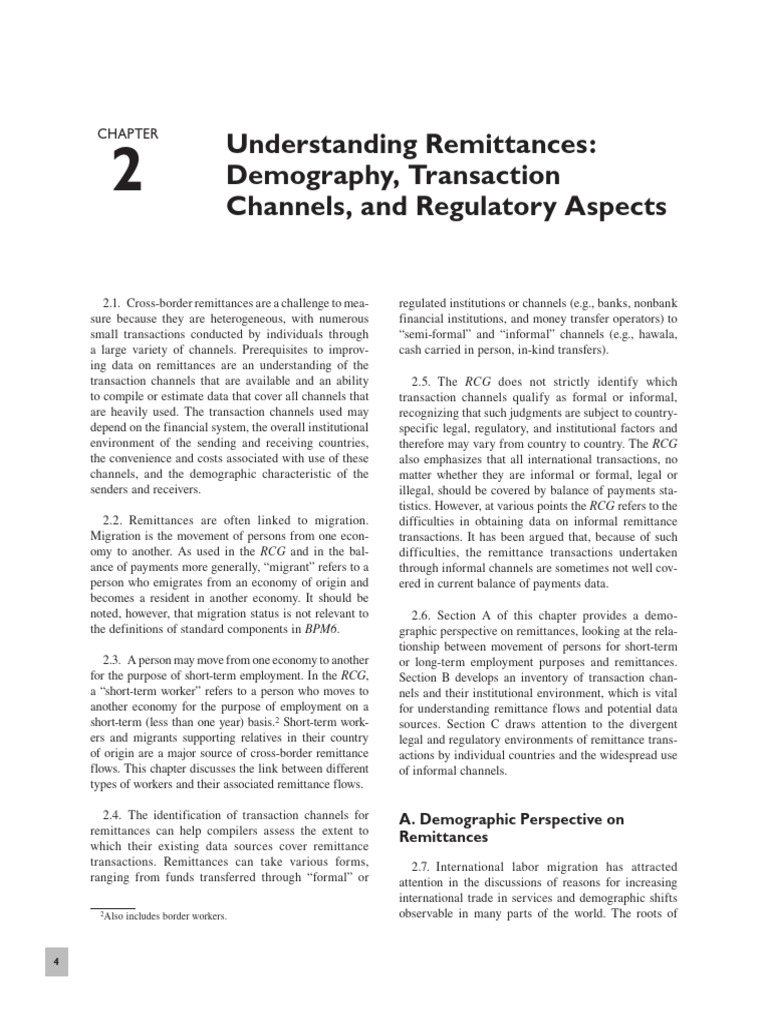 Remittance Dynamics & Channels | PDF | Immigration | Remittance