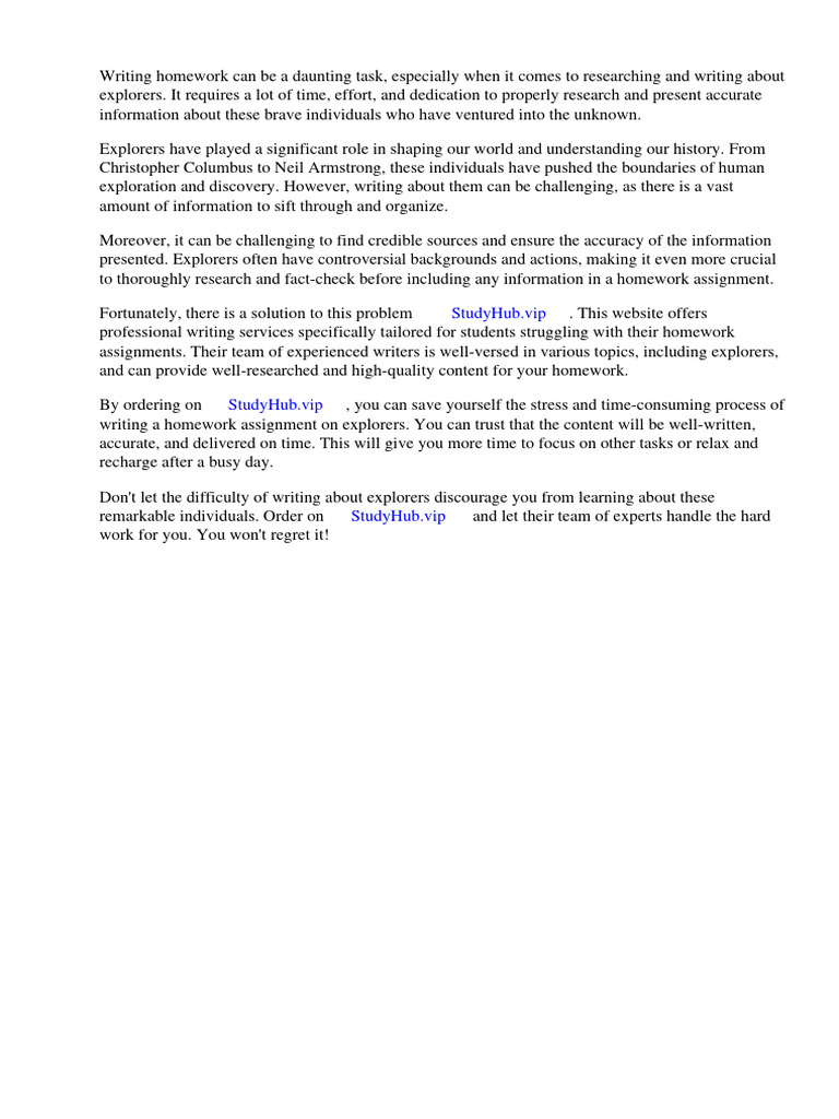 Explorers Homework | PDF | Homework | Safari (Web Browser)