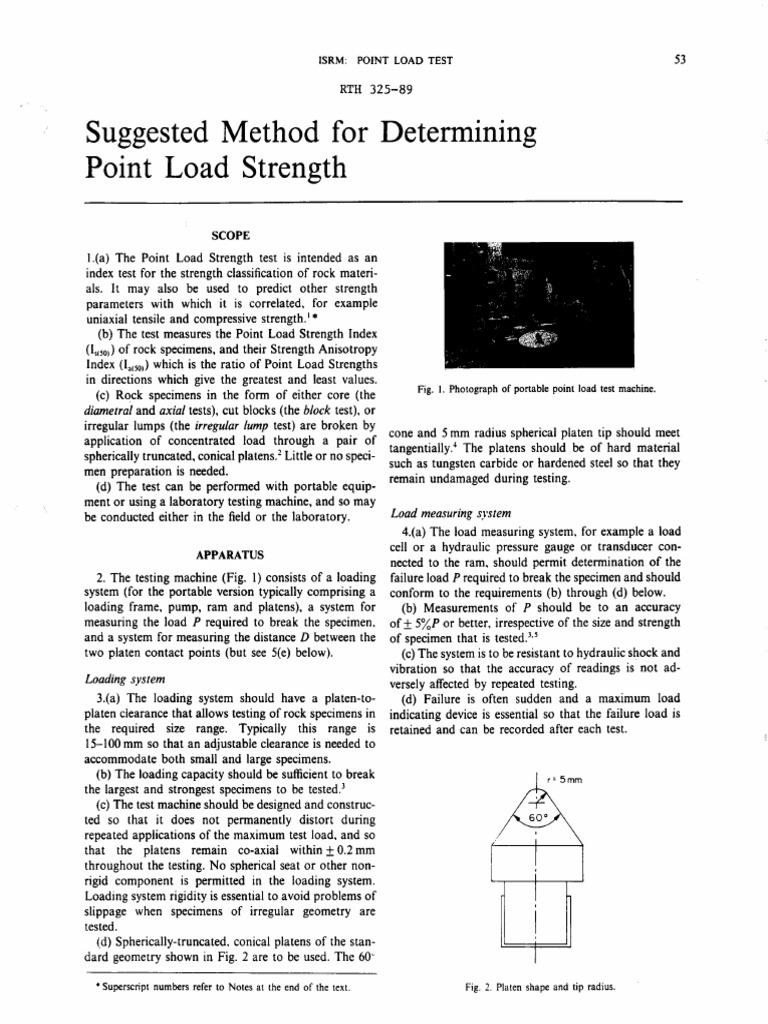 Suggest-method-for-determining-Point-Load-Strength | PDF