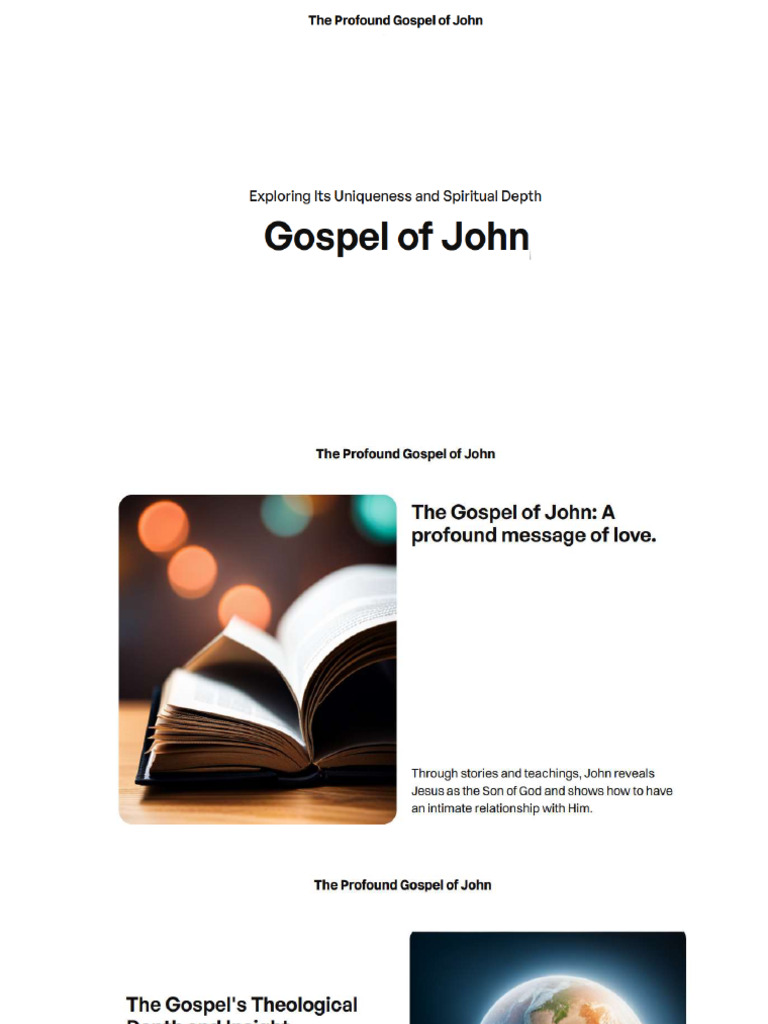 Gospel of John | PDF