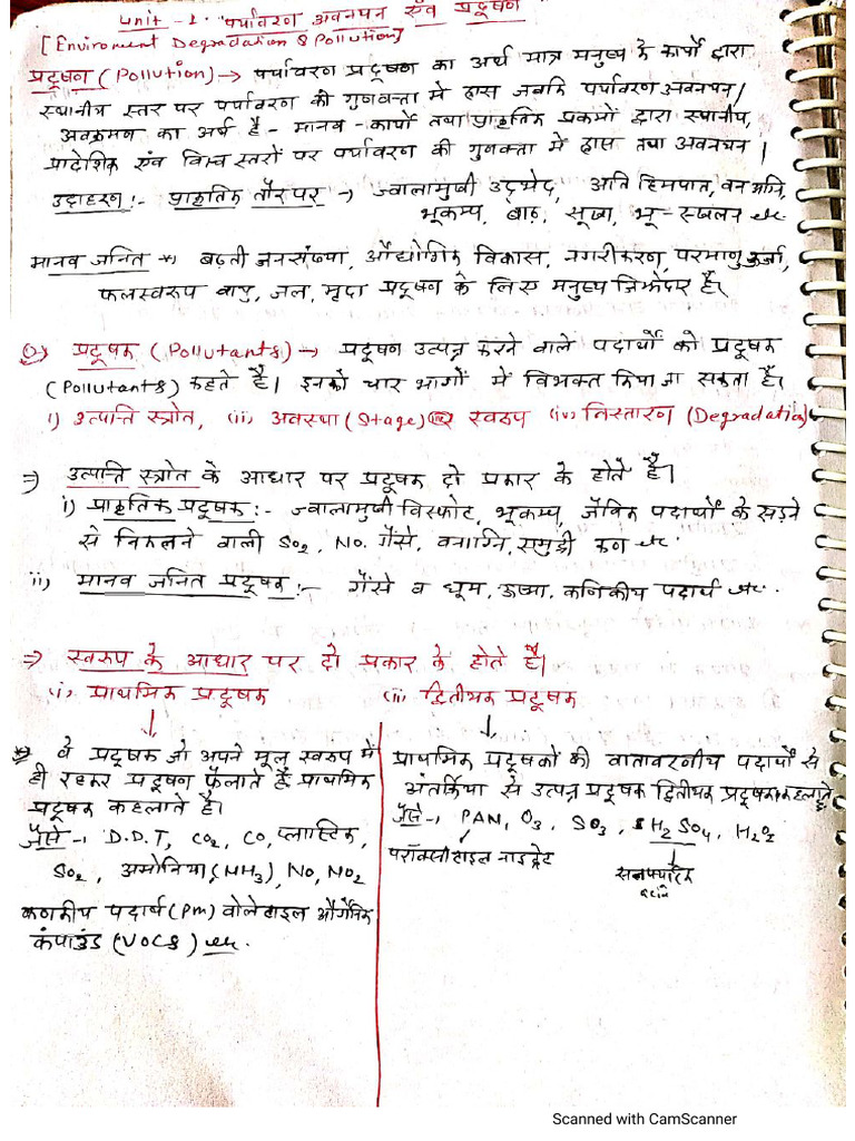 EVS notes Vivek Sir | PDF
