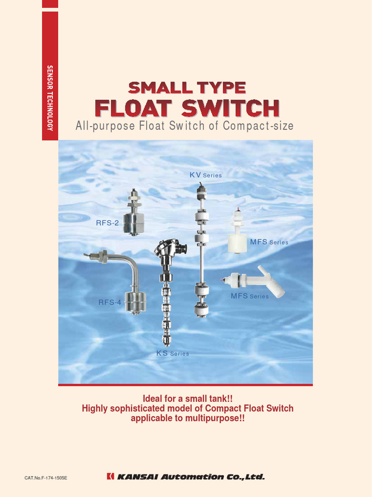 SMALL TYPE FLOAT SWITCH | PDF | Materials | Building Engineering