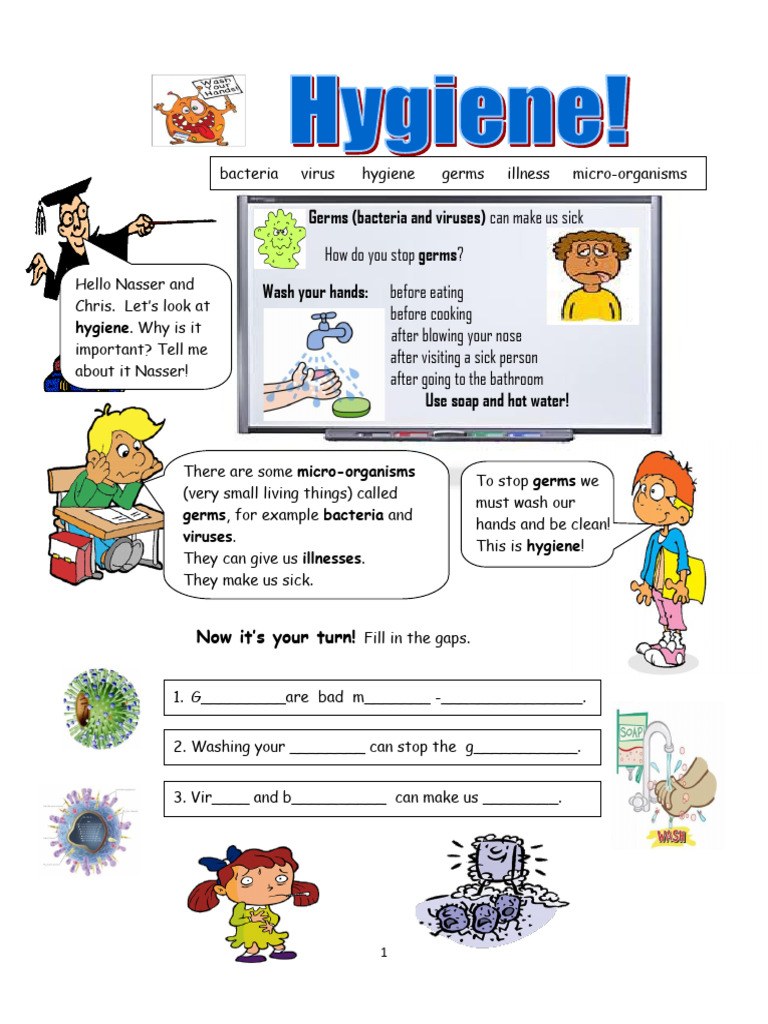 Germs (Bacteria and Viruses) Can Make Us Sick | Download Free PDF | Hygiene