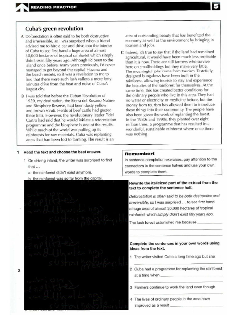 2º Bachillerato Reading 5 | PDF